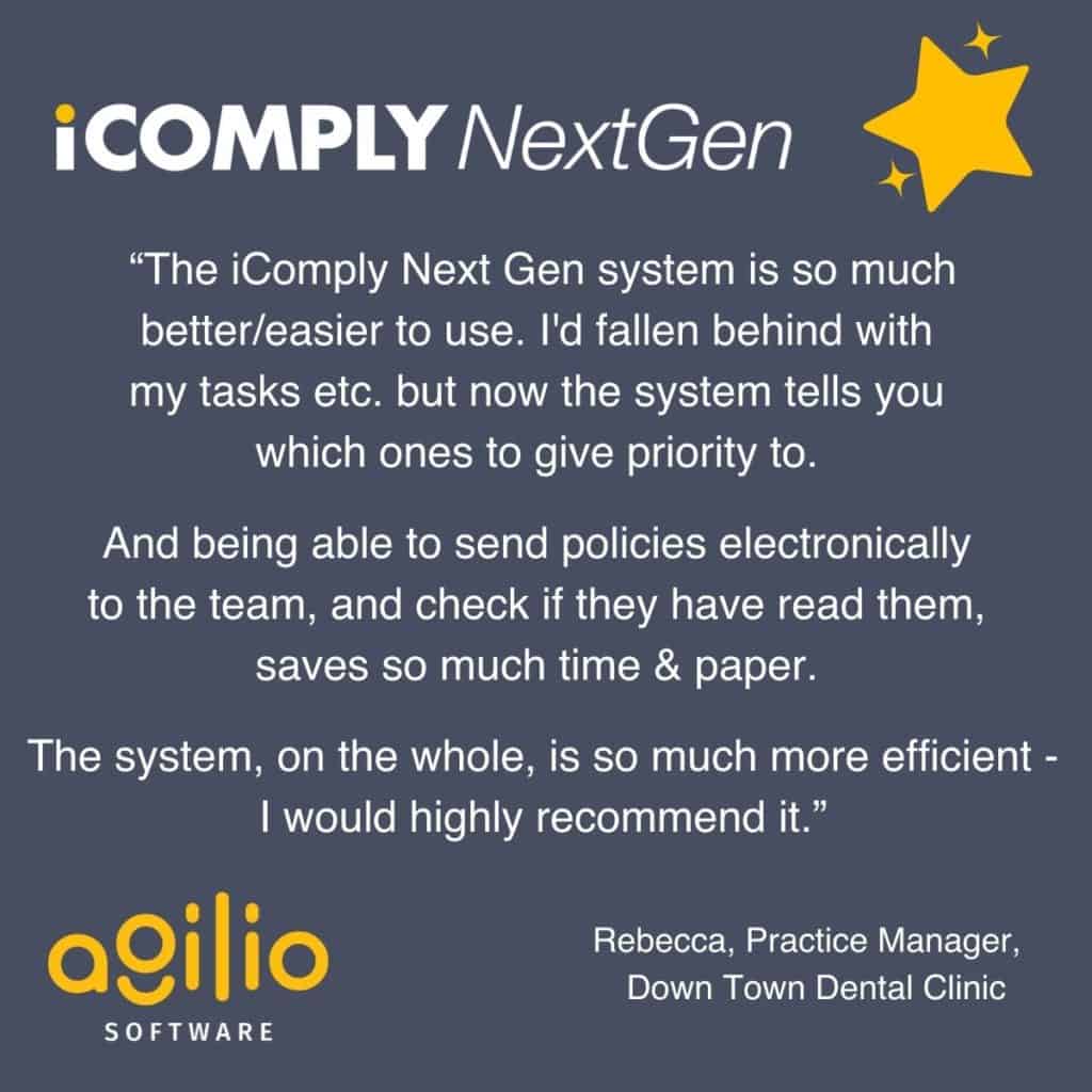 Halve the Time Spent on Dental Compliance With iComply NextGen | Agilio ...